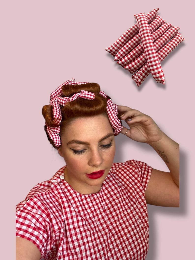 X10 Overnight Vintage Hair Rollers for Vintage/retro 1940s/1950s Hair ...