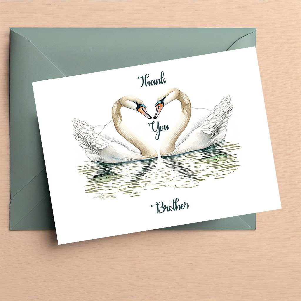Brother Thank You Card Printable Download Family - Etsy