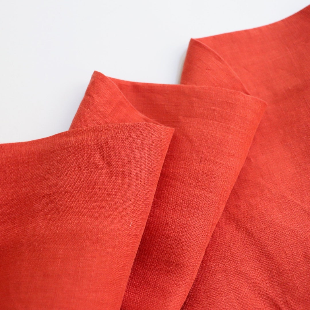 Japanese Linen Fabric Nani Iro Colors by Naomi Ito, Cinnamon, by the ...