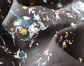 Japanese Linen Fabric Nani Iro Colors by Naomi Ito, Cinnamon, by the ...