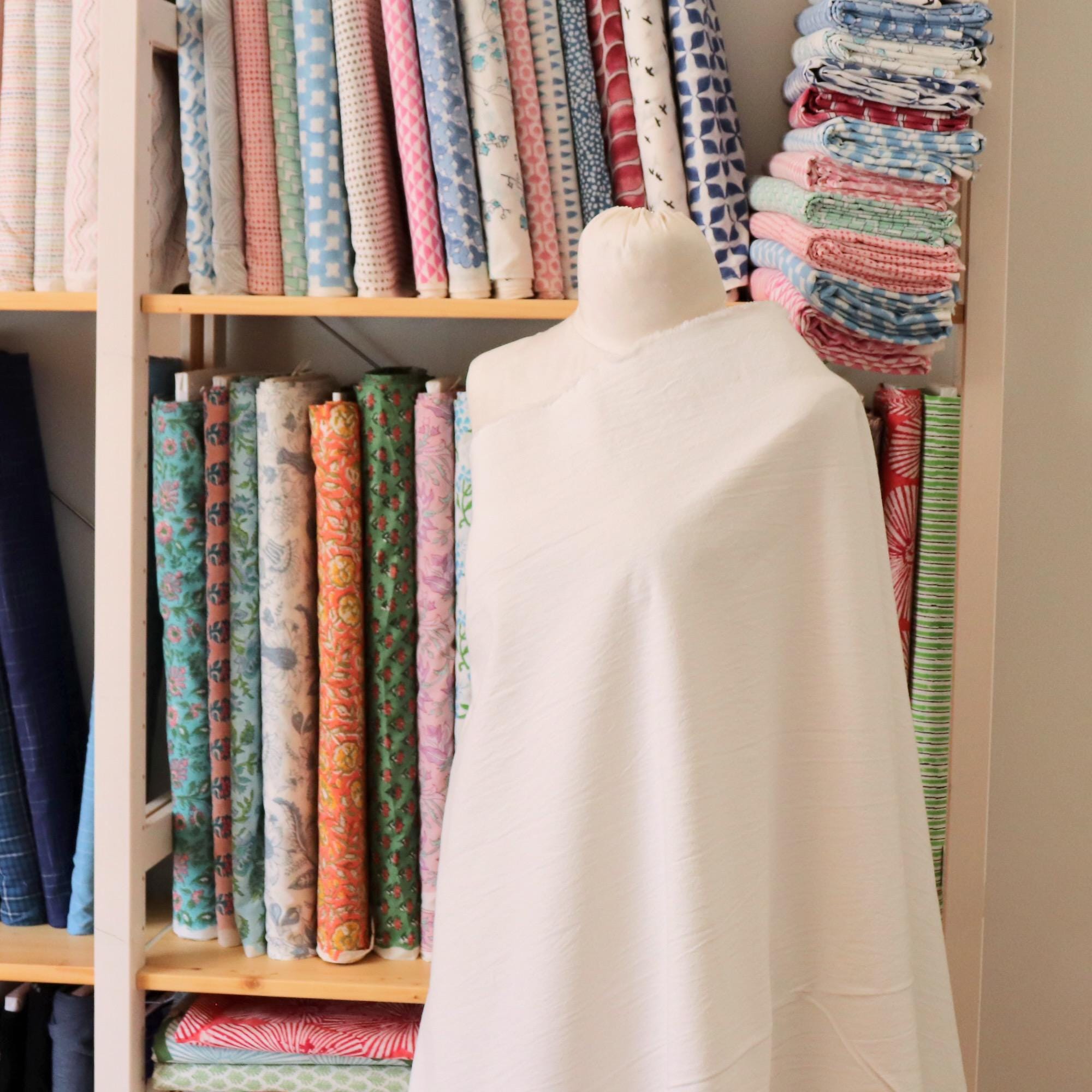Japanese Linen Cotton Fabric, Creamy White Canvas by the Half Yard - Etsy