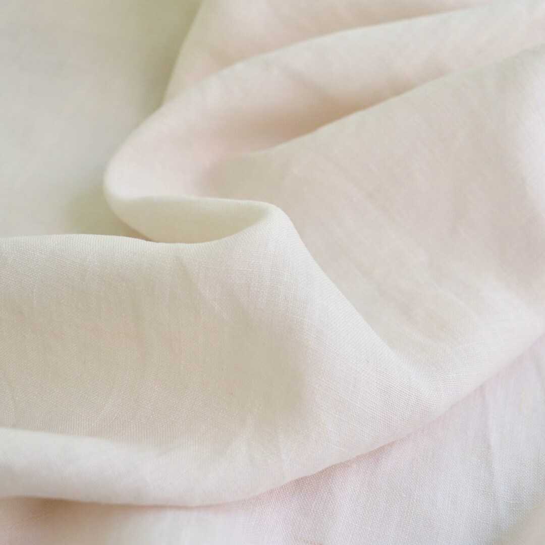 Japanese Linen Fabric Nani Iro Colors by Naomi Ito, Mist Rose Palest ...