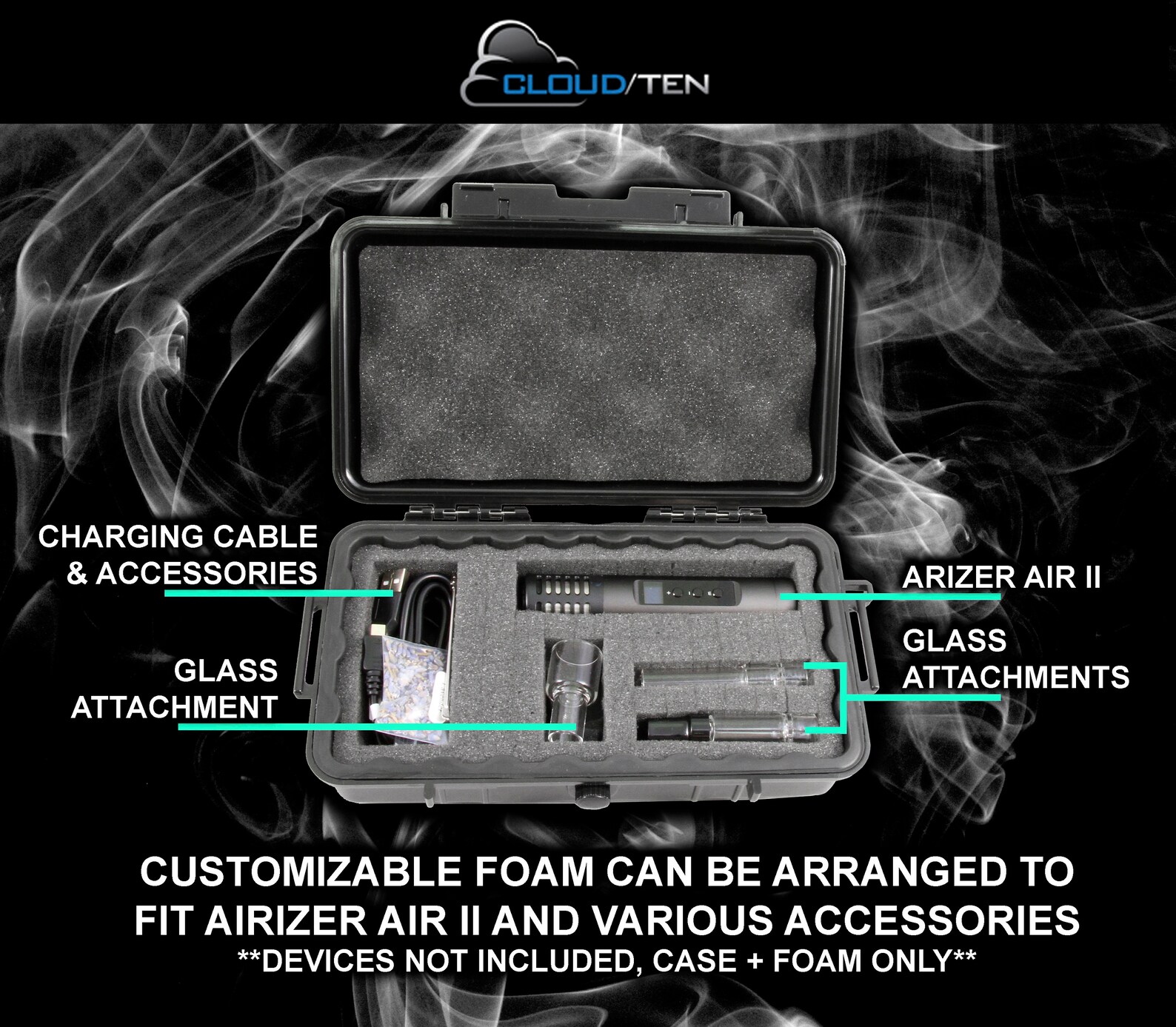 CLOUD/TEN Odor Block Vape Case Fits Arizer Air II Vape With | Etsy