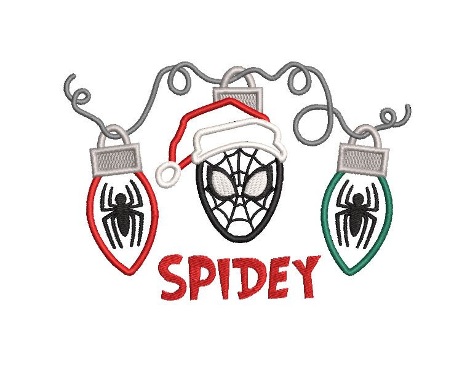 5 X 7 Spidey Christmas Machine Embroidery Applique Design - Etsy