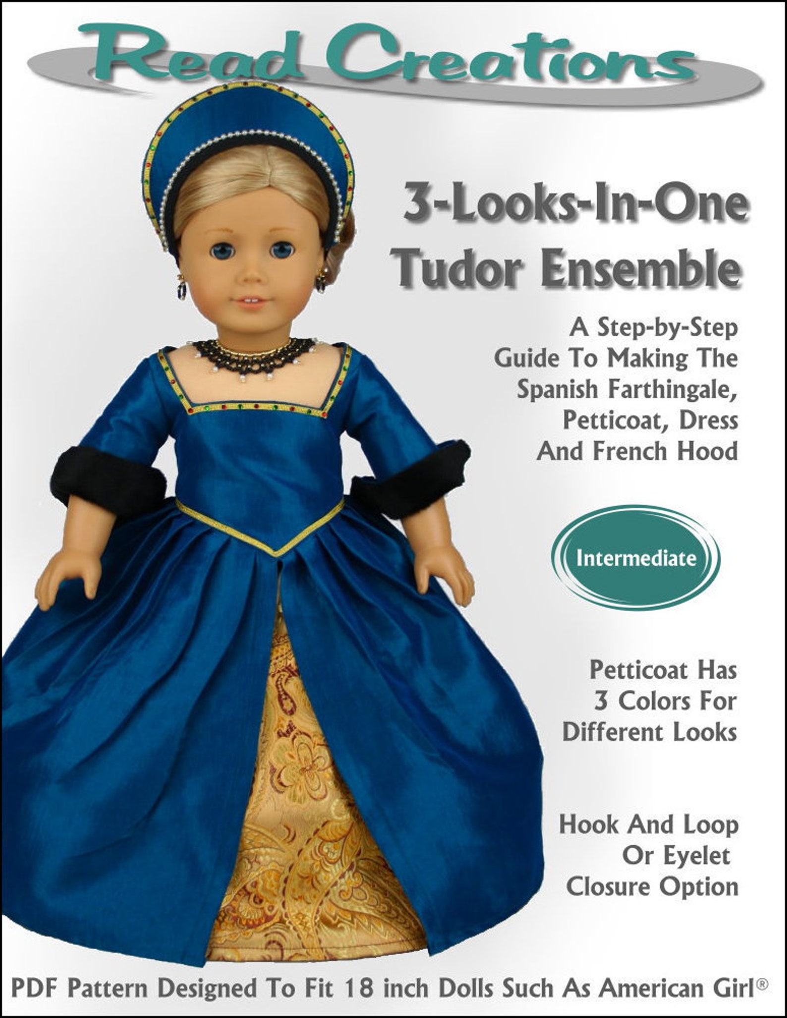Tudor Ensemble PDF Sewing Pattern for 18 Dolls Such as - Etsy Canada