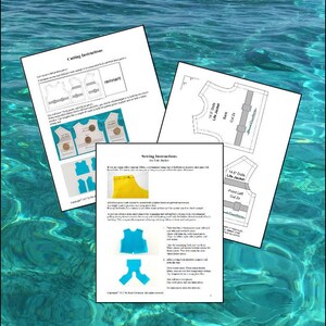 Life Jacket PDF Sewing Pattern for 14" Dolls Such as Welliewishers and ...
