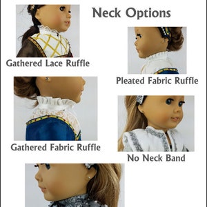 Tudor Partlet PDF Sewing Pattern for 18 Dolls Such as American Girl ...