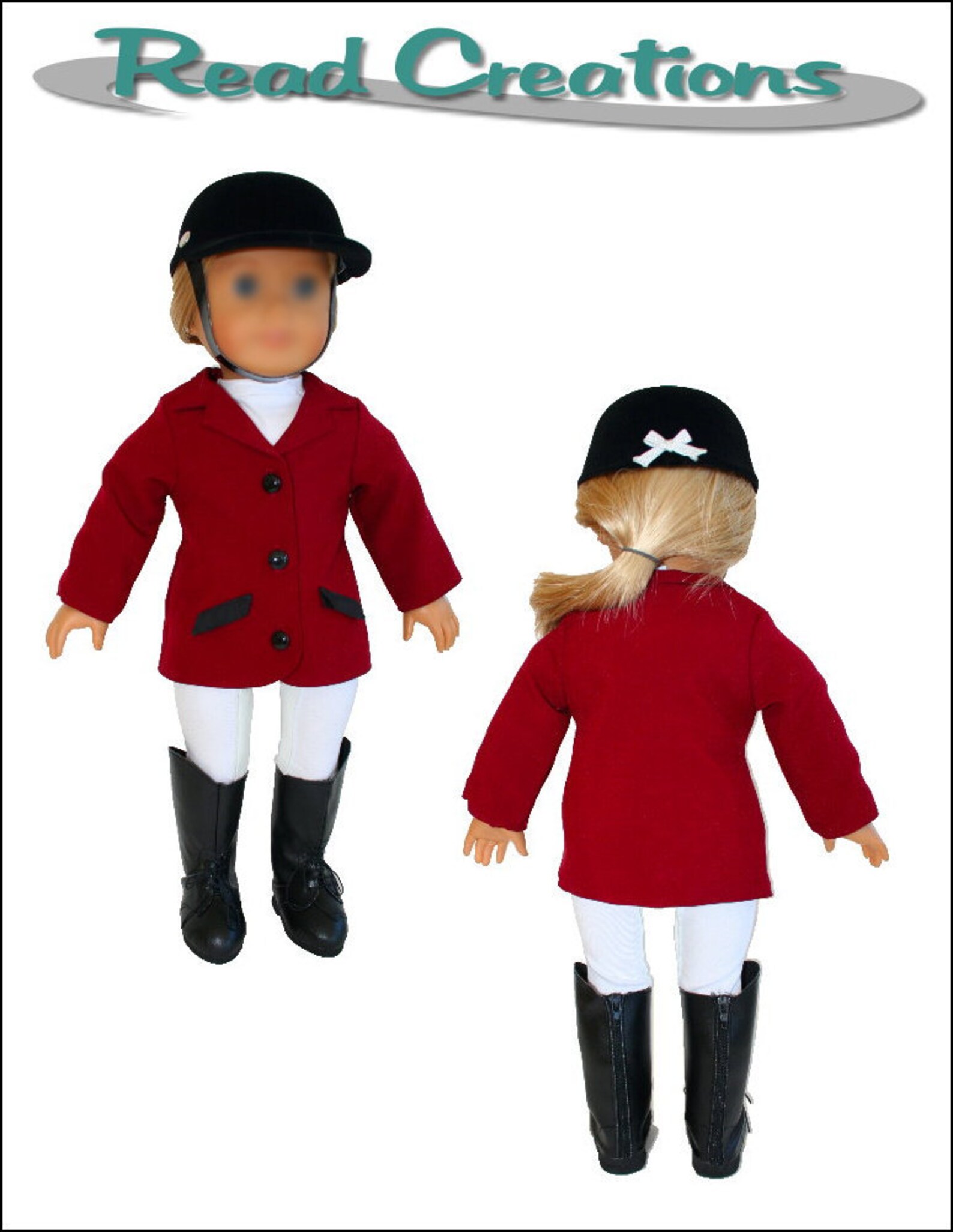 Riding Jacket PDF Sewing Pattern for 18" Dolls Such as American Girl ...