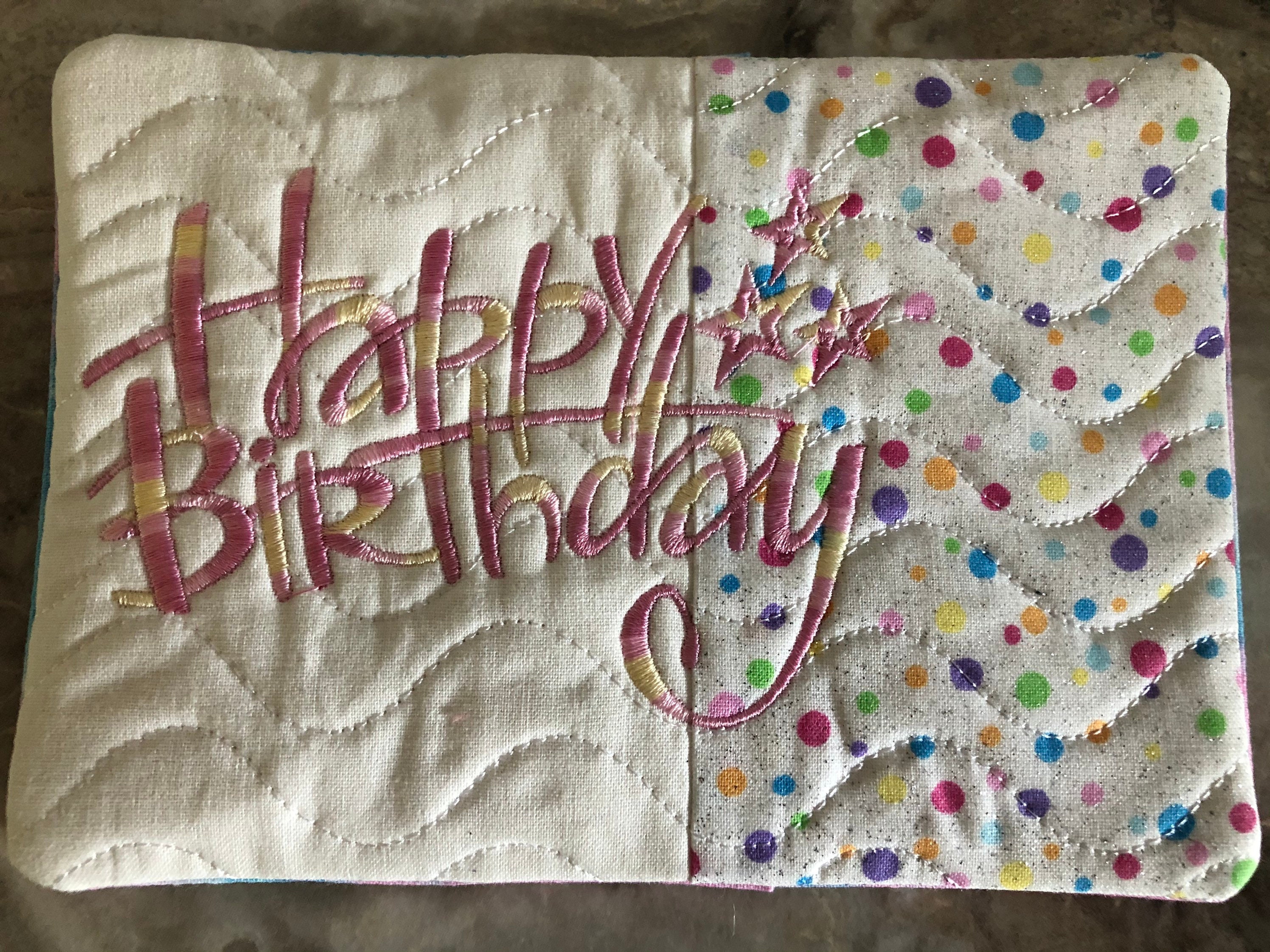 Mug Rug Happy Birthday Mug Rug-mickey and Minnie Mouse - Etsy