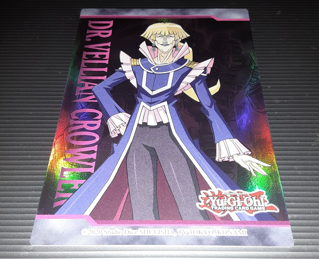 Offical Yugioh GX Foil Dr. Vellian Crowler Anime Character Art Card ...