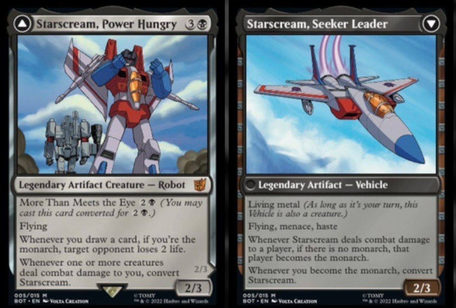 Official Mtg Starscream Power Hungry/starscream Seeker Leader Universes ...