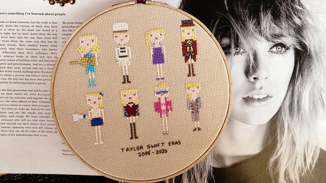Taylor Swift Eras Cross Stitch Pattern / Taylor Swift PDF descarga ...
