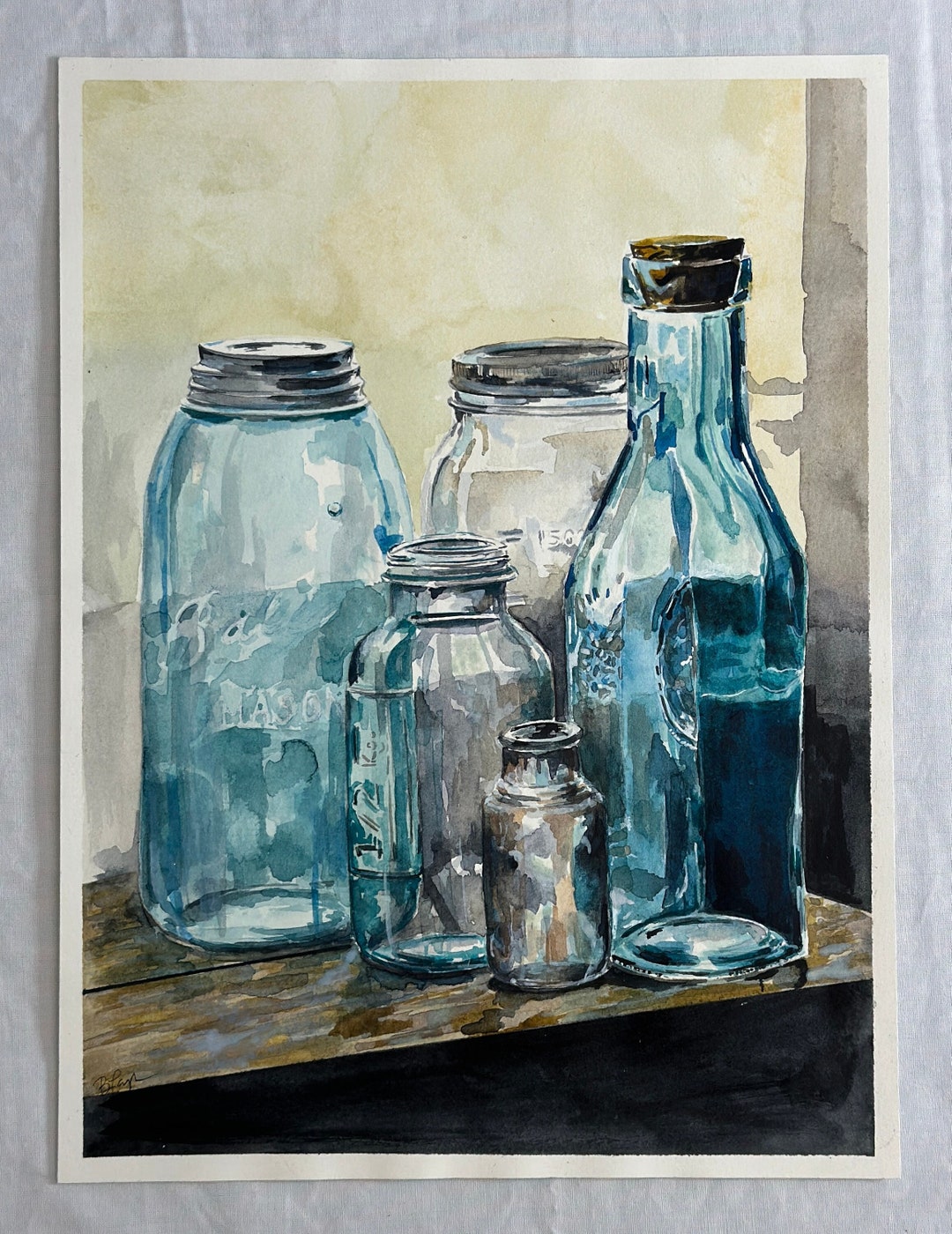ORIGINAL, Still Life Painting, Original Painting, Glass Still Life ...