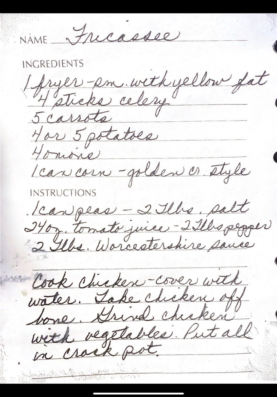 DIGITAL DOWNLOAD Favorite Hand-written Re-creations Recipe | Etsy