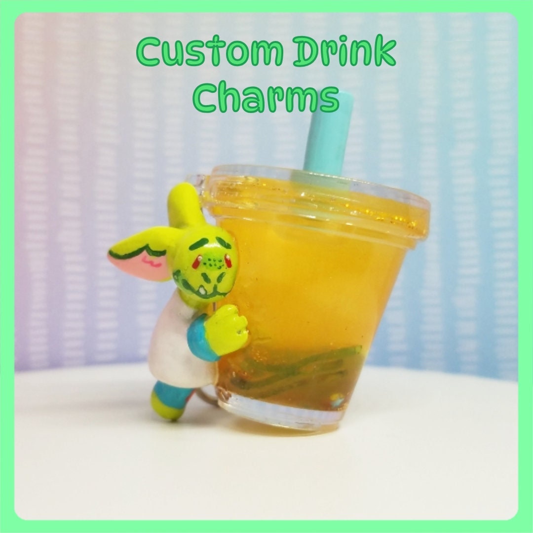 Chibi Animal Charm | Animal Dangler | Boba Tea Keychain | Ych | Your ...