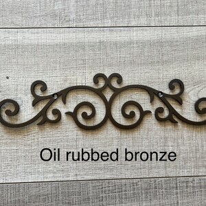 Metal Scroll Metal Home Decor Metal Wall Decor Farmhouse - Etsy