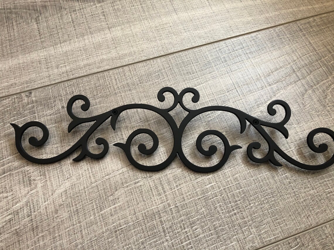 Metal Scroll Metal Home Decor Metal Wall Decor Farmhouse - Etsy