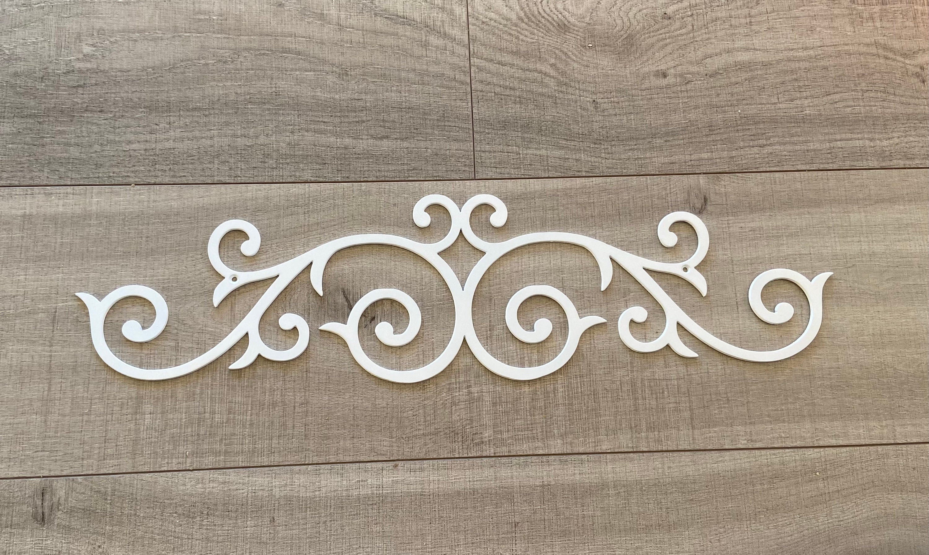 Metal Scroll Metal Home Decor Metal Wall Decor Farmhouse - Etsy