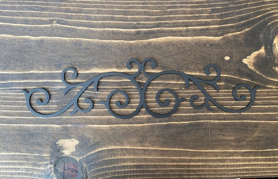 Metal Scroll Metal Home Decor Metal Wall Decor | Etsy
