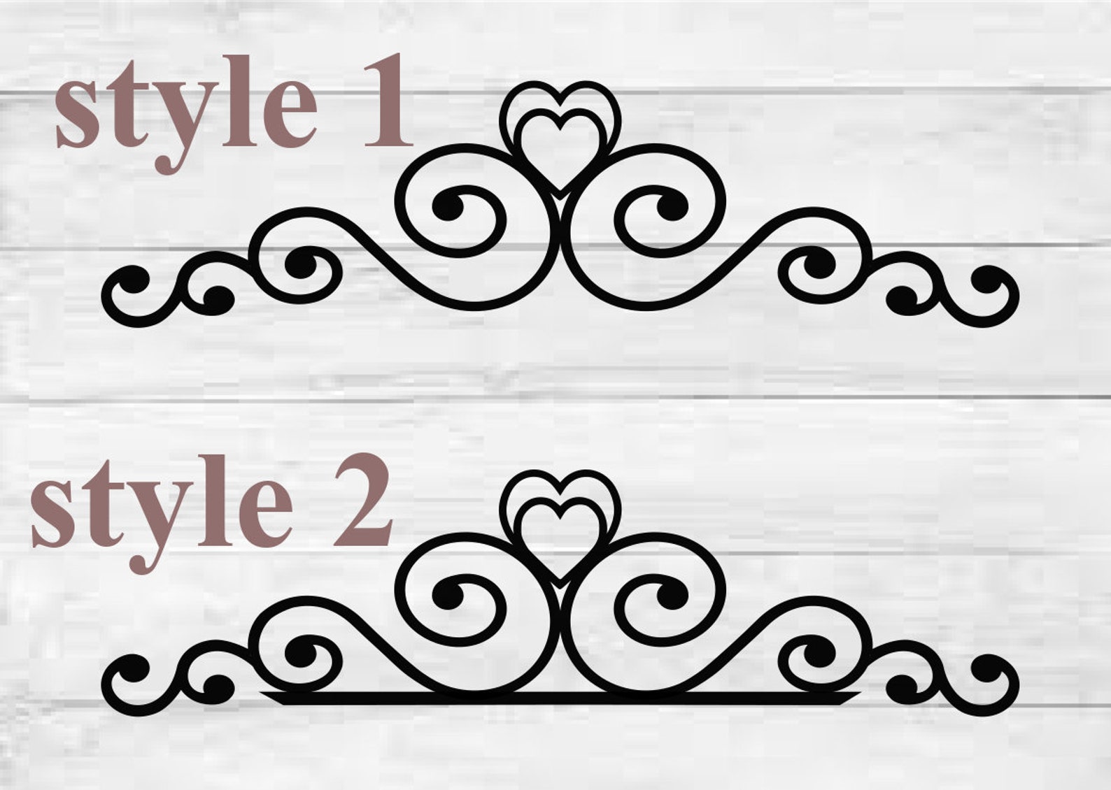 Metal Heart Scroll Metal Scroll Metal Home Decor Metal - Etsy
