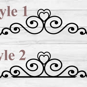 Metal Heart Scroll | Metal Scroll | Metal Home Decor | Metal Wall Decor ...