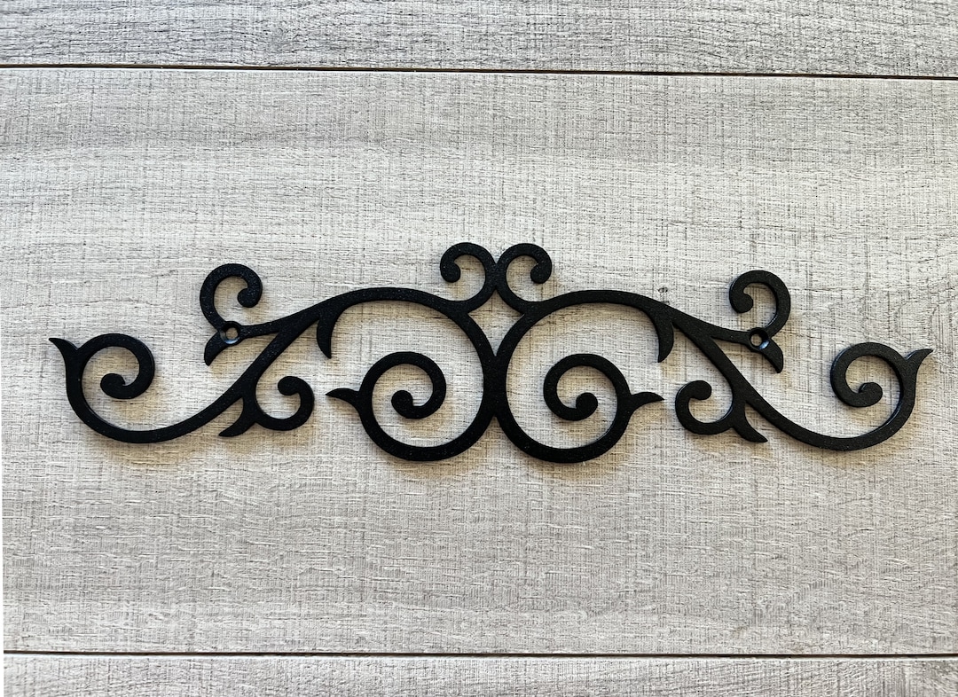 Metal Scroll | Metal Home Decor | Metal Wall Decor | Farmhouse Wall ...