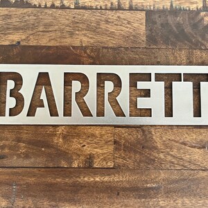 Custom Name Plate - Drop Zone Names - Metal Label - Custom Metal ...