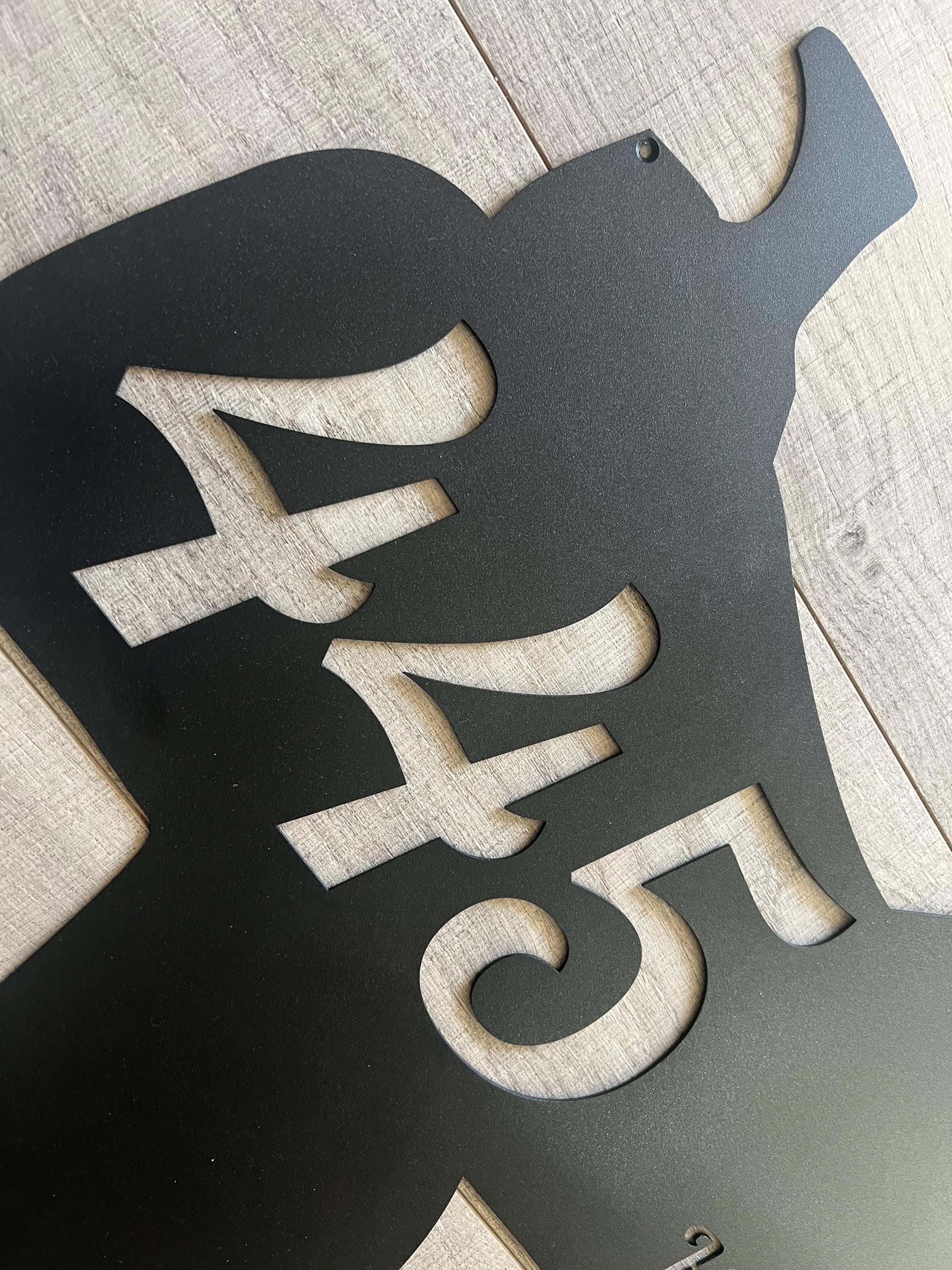 Saddle Sign | Western Address Sign| Saddle Silhouette - Etsy