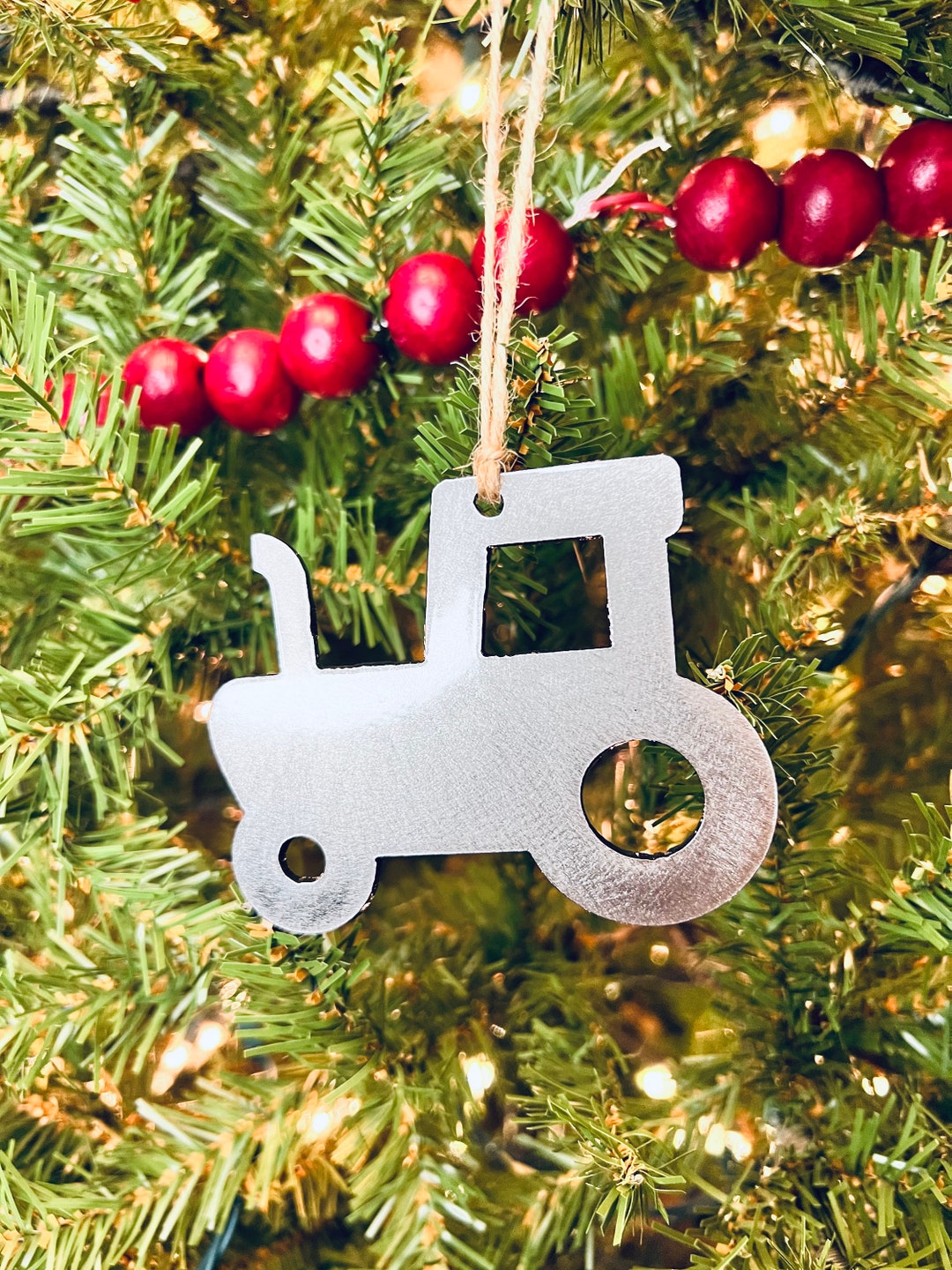 Tractor Ornament | Little Red Tractor | Christmas Ornament | Tractor - Etsy