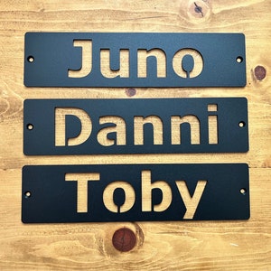 Custom Name Plate - Drop Zone Names - Metal Label - Custom Metal ...