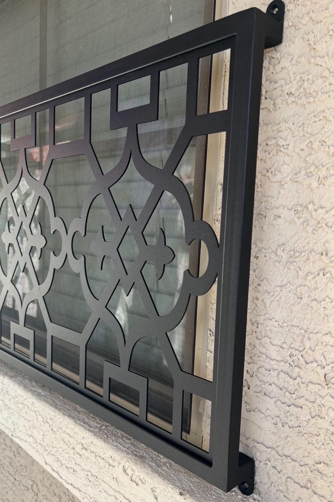 Design Panel Window Grille | Custom Metal Window Grate | Customizable ...