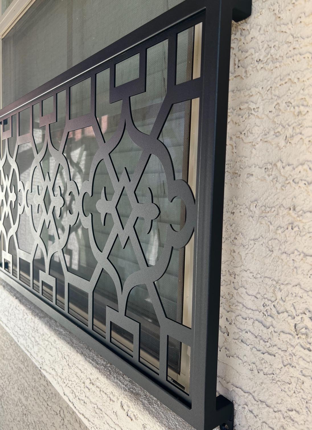 Design Panel Window Grille | Custom Metal Window Grate | Customizable ...