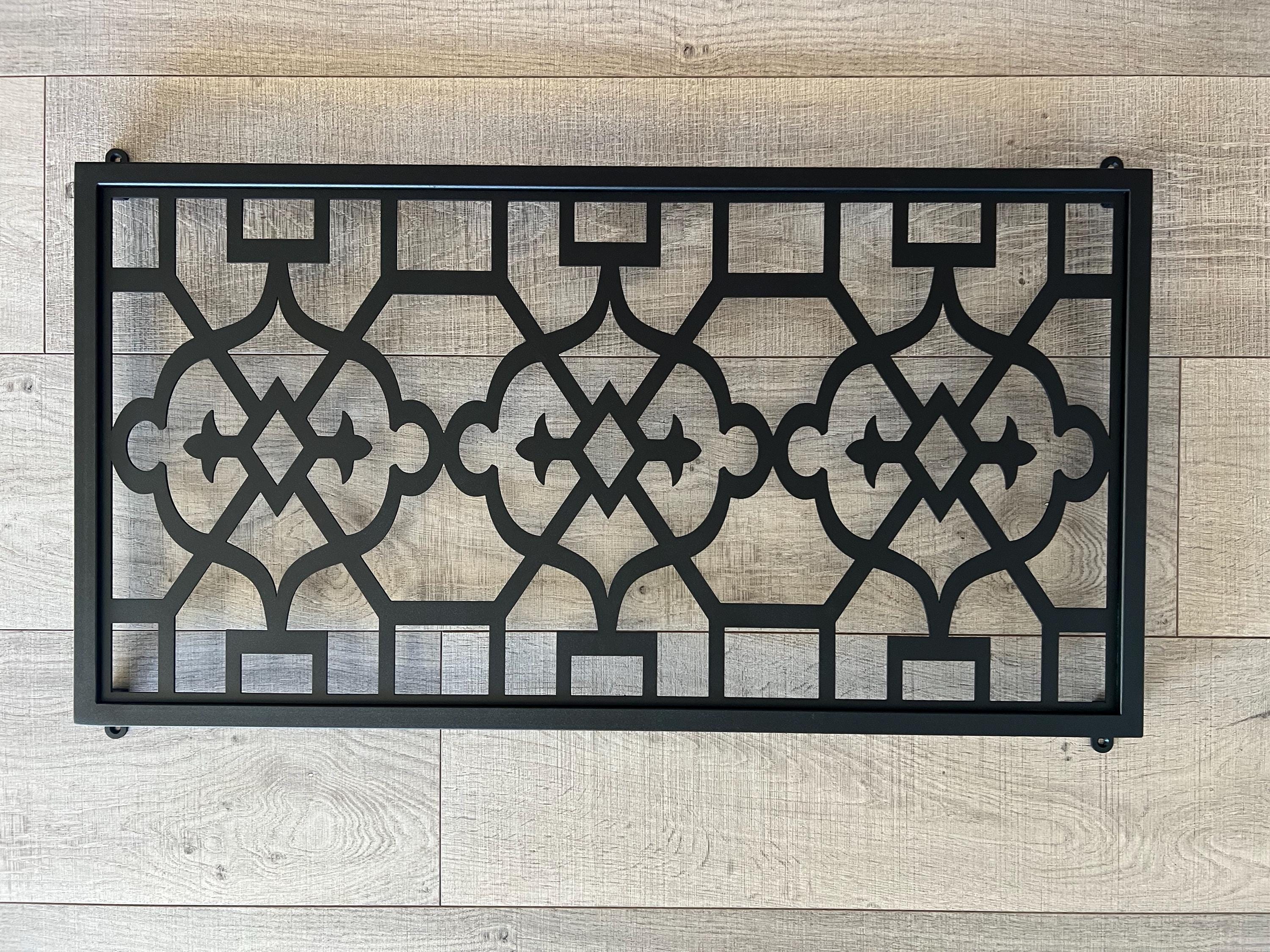 Design Panel Window Grille | Custom Metal Window Grate | Customizable ...