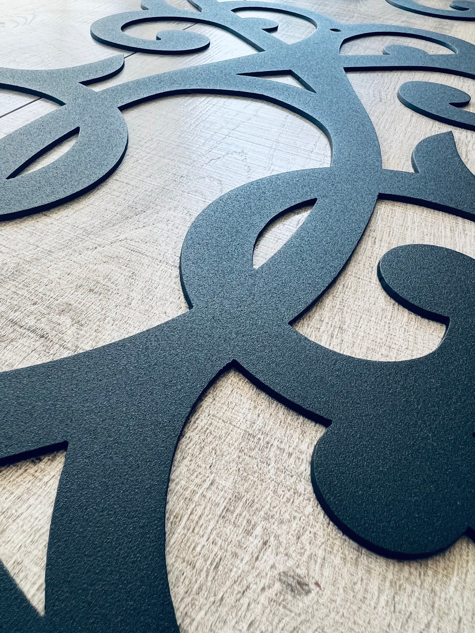 Vertical Metal Scroll Metal Home Decor Metal Wall Decor Farmhouse Wall ...