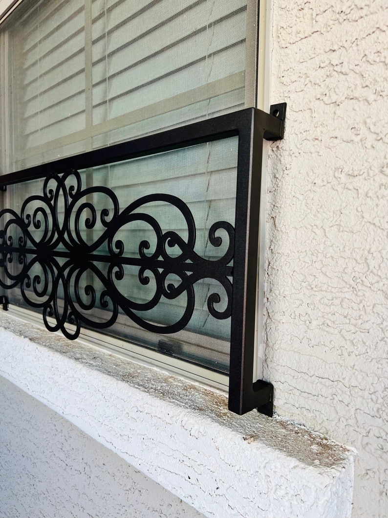 Window Grille Scroll Custom Metal Window Grate - Etsy