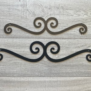 Simple Metal Scroll | Metal Home Decor | Metal Wall Decor | Farmhouse ...