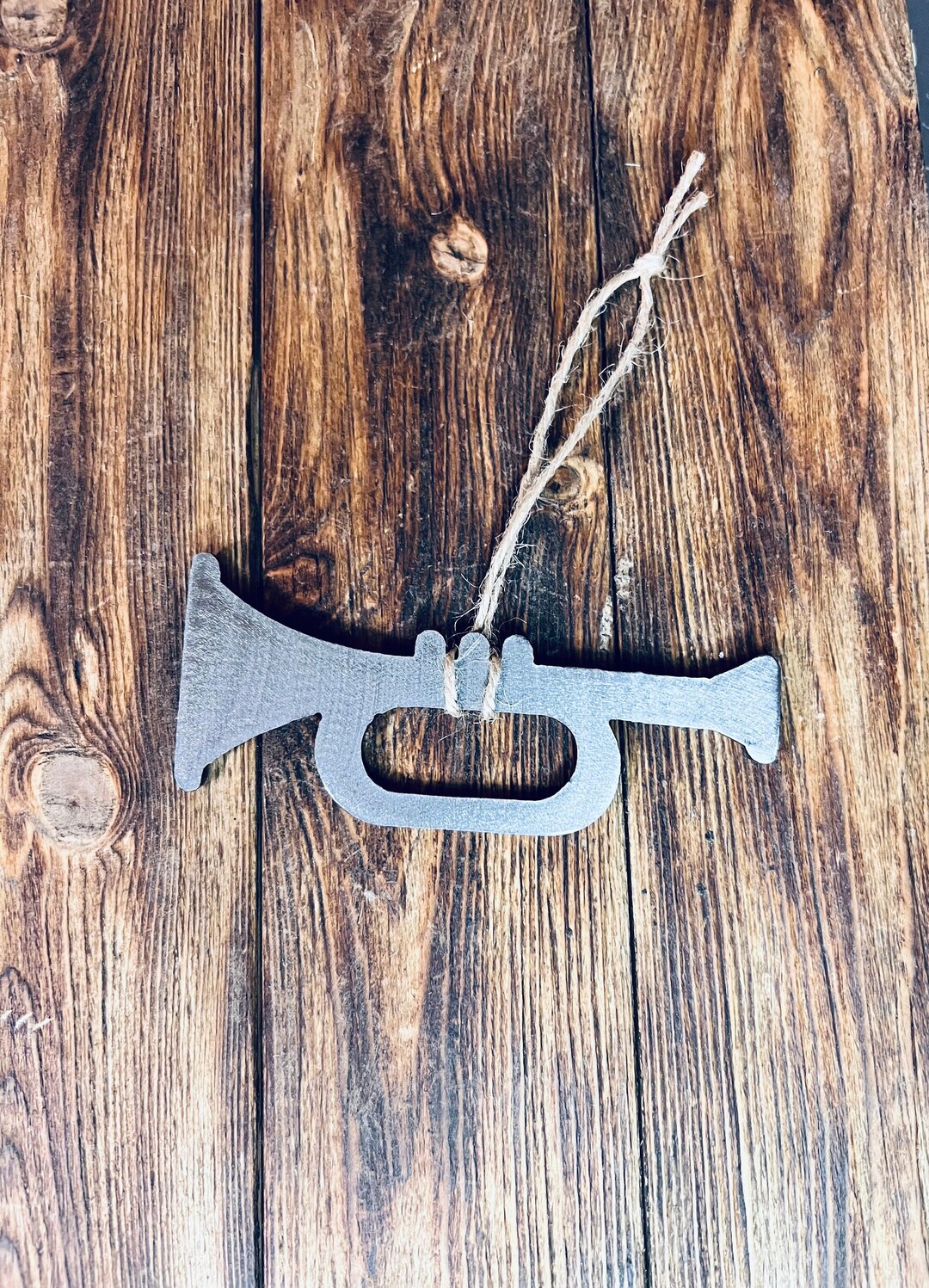 Trumpet Ornament | Christmas Ornament | Metal Ornament - Etsy