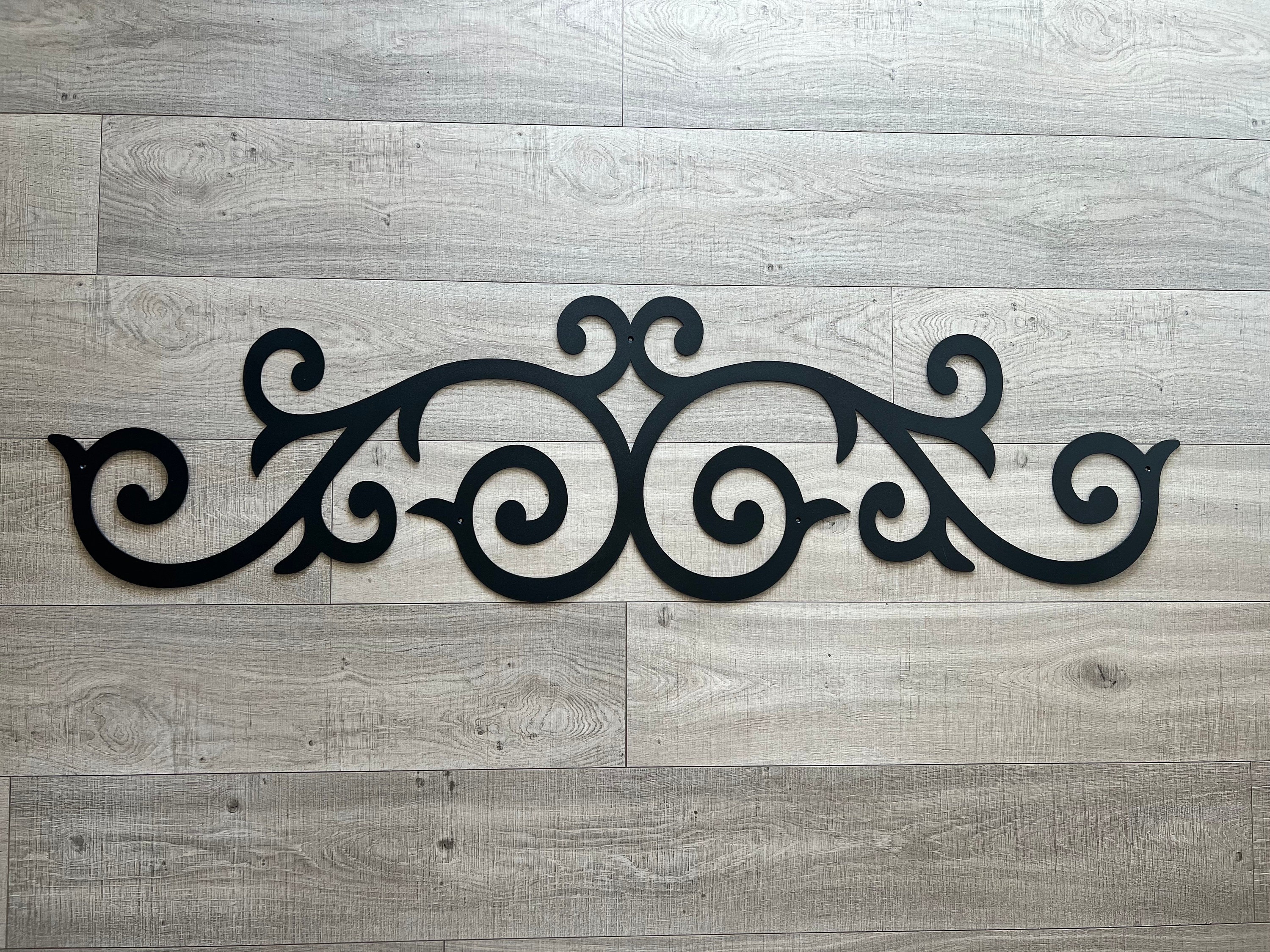 Xlarge Metal Scroll | Metal Home Decor | Metal Wall Decor | Farmhouse ...
