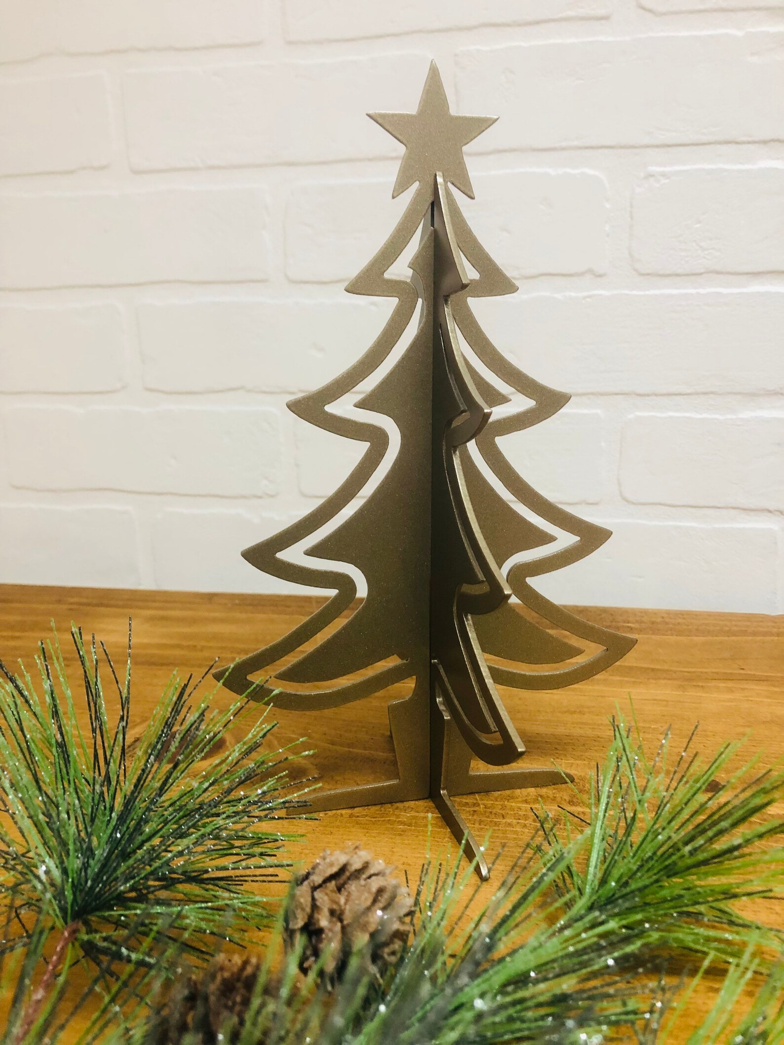 Metal Christmas Tree | Multiple Sizes | Silver & Gold Christmas - Etsy