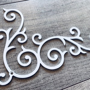 Metal Accent Corner Scroll Pair| Wall Decor | Farmhouse Wall Decor ...