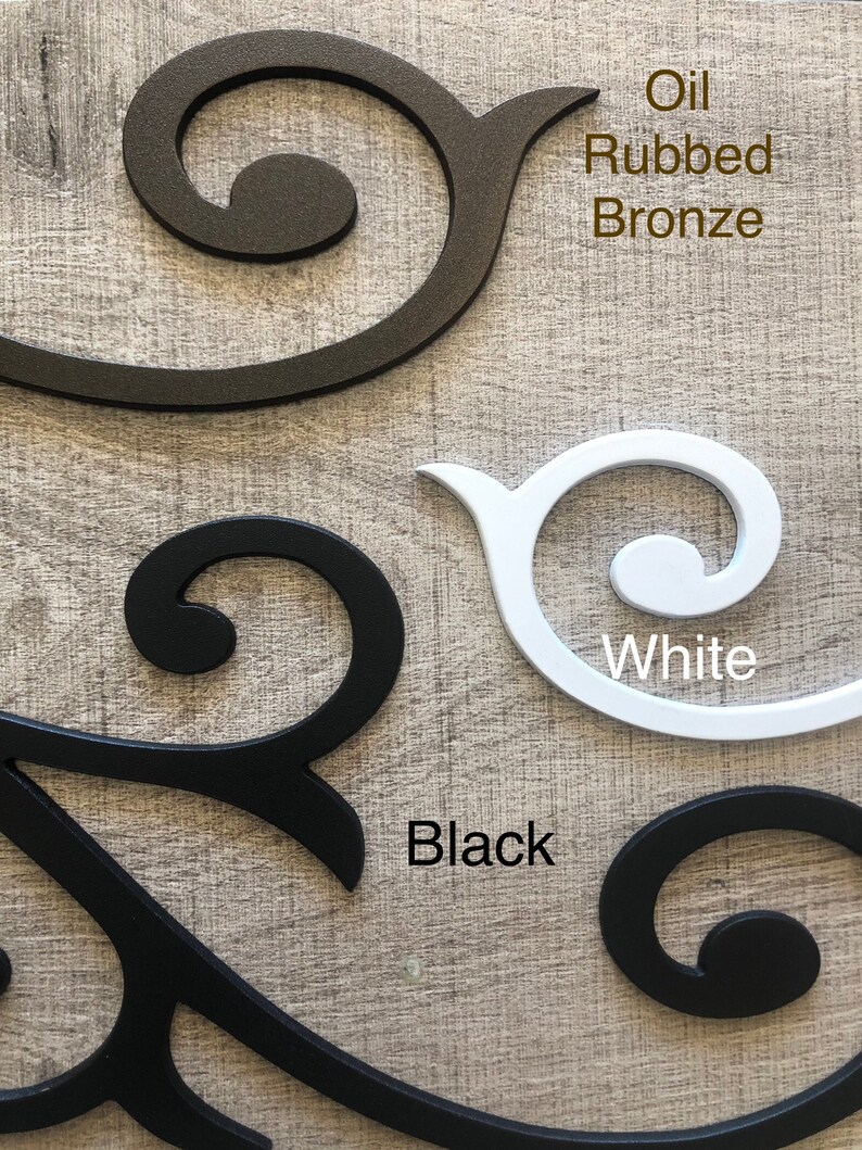 Metal Scroll Metal Home Decor Metal Wall Decor Farmhouse - Etsy