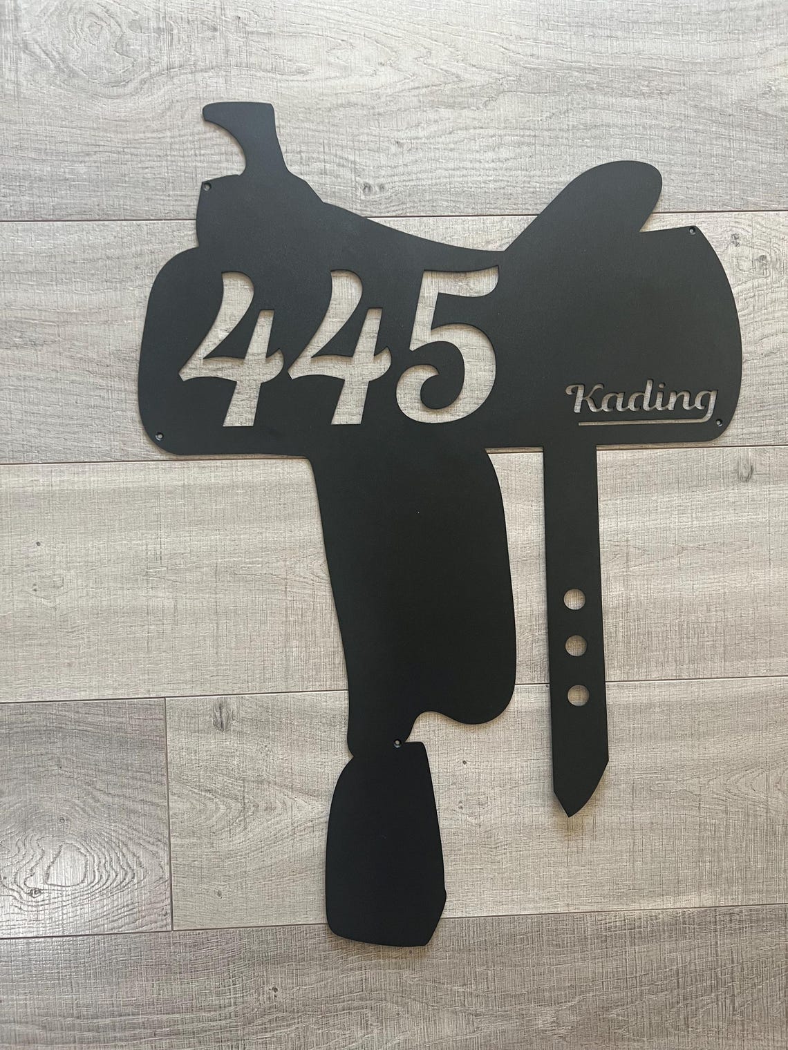 Saddle Sign | Western Address Sign| Saddle Silhouette - Etsy