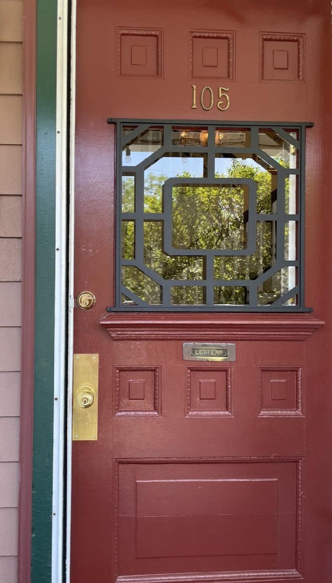 Square Design Window Grille | Custom Metal Window Grate | Customizable ...