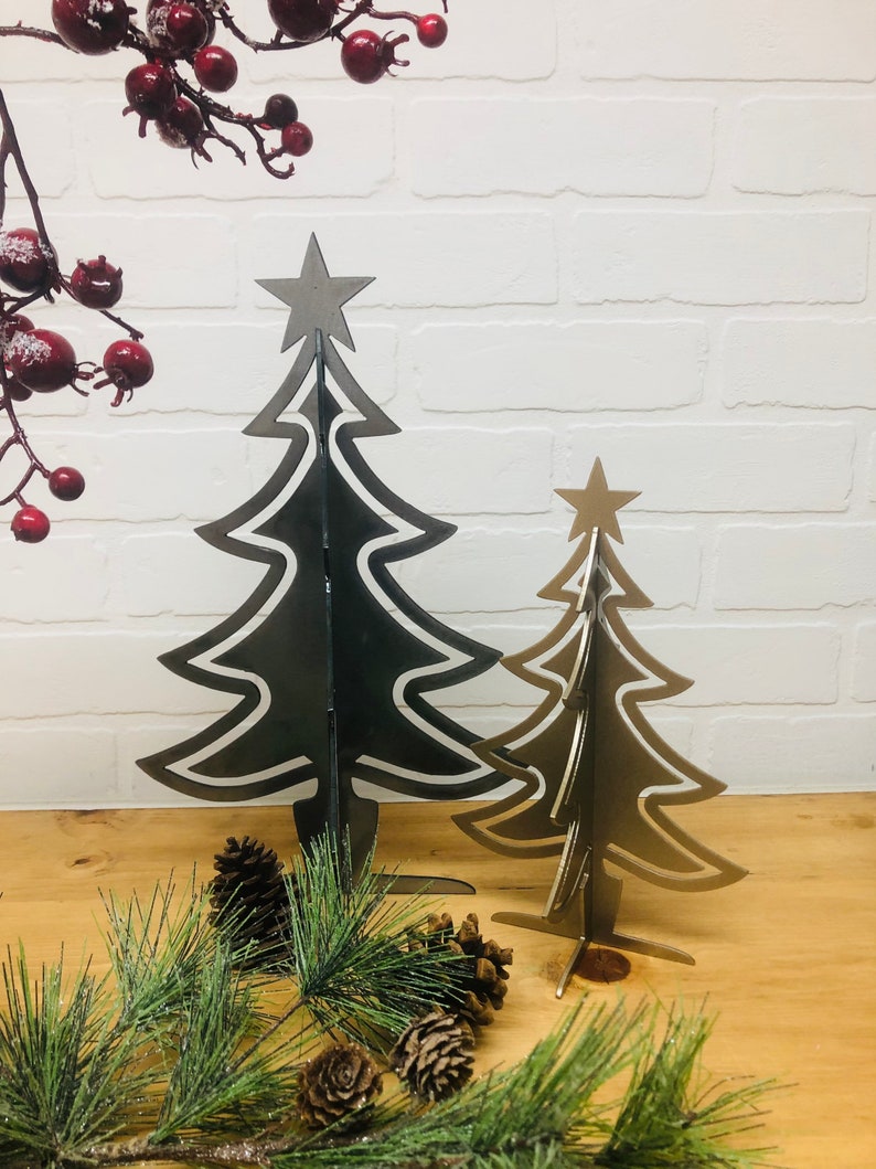Metal Christmas Tree Multiple Sizes Silver & Gold - Etsy