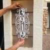 Monogram Metal Scroll Metal Home Decor Metal Wall Decor House Door Sign ...