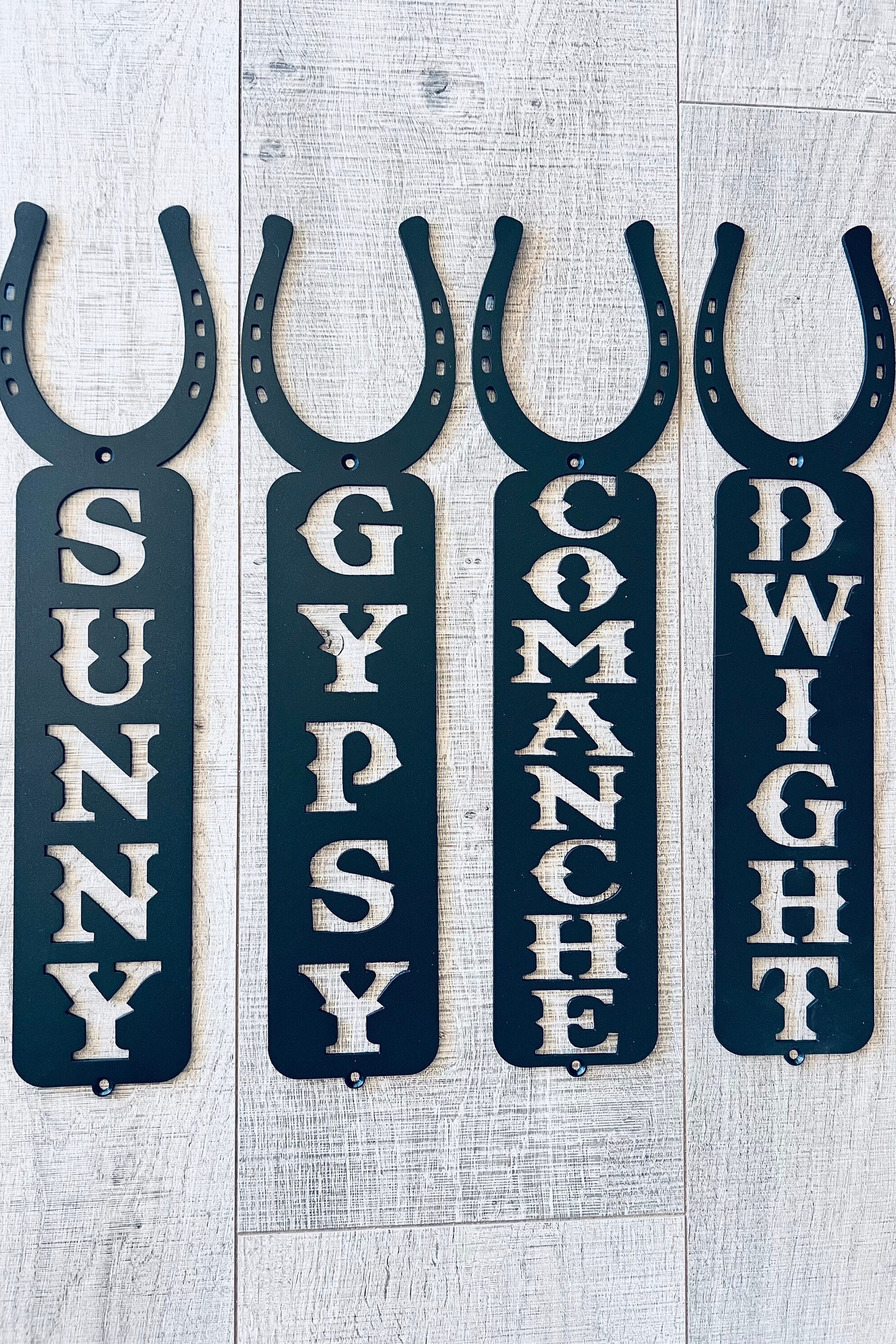 Vertical Horse Stall Post Plate Personalized Horse Name - Etsy