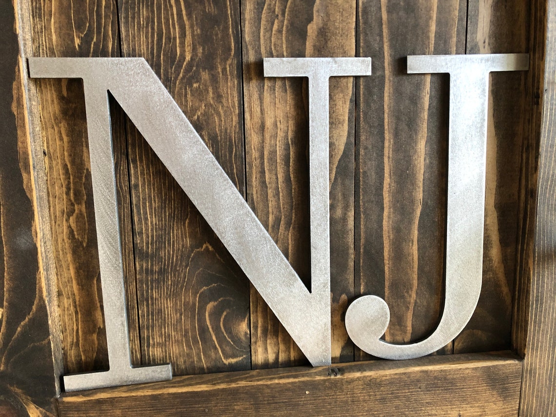 Personalized Metal Letters Home Decor Letter Metal Wall - Etsy