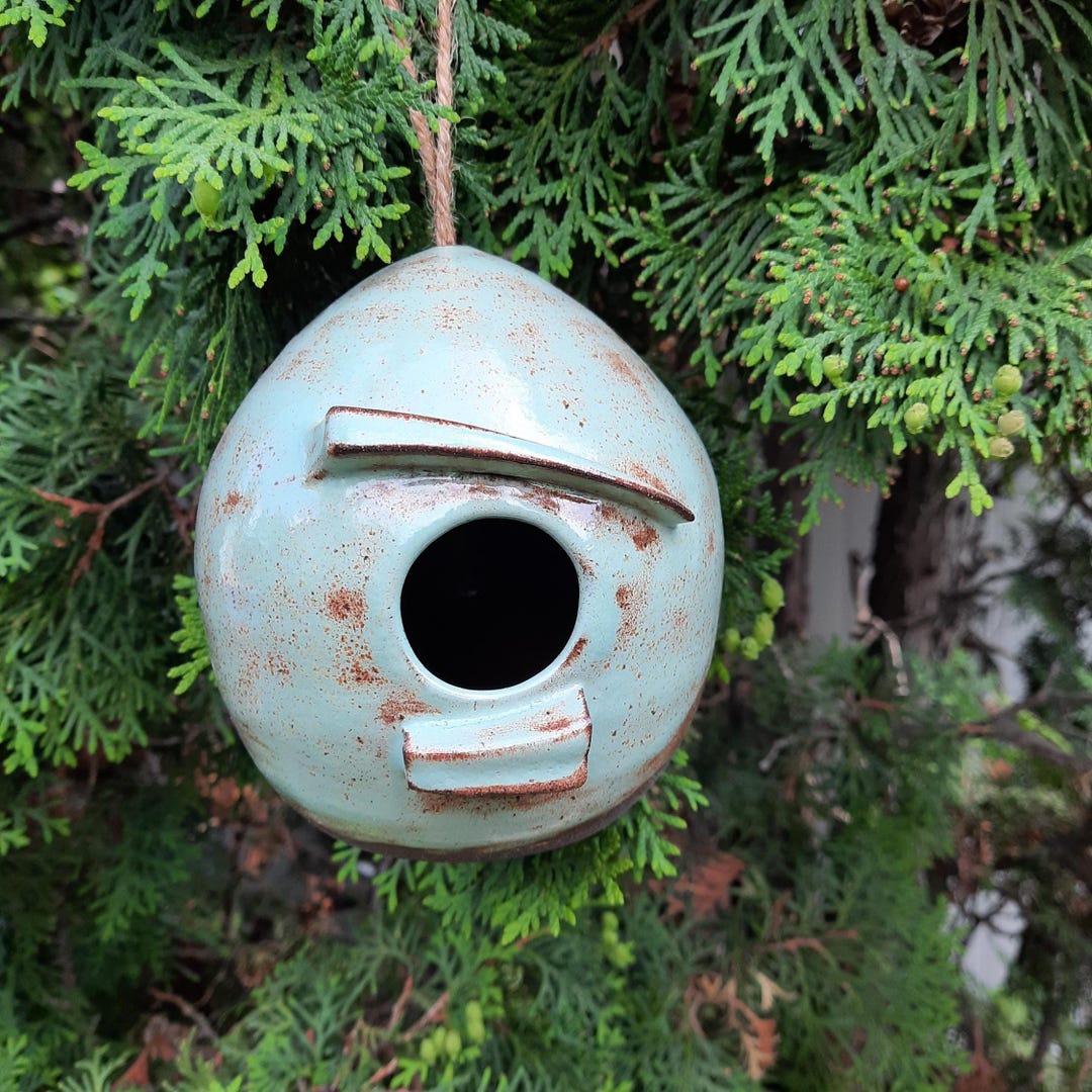 Shino Green Song Bird House - Etsy