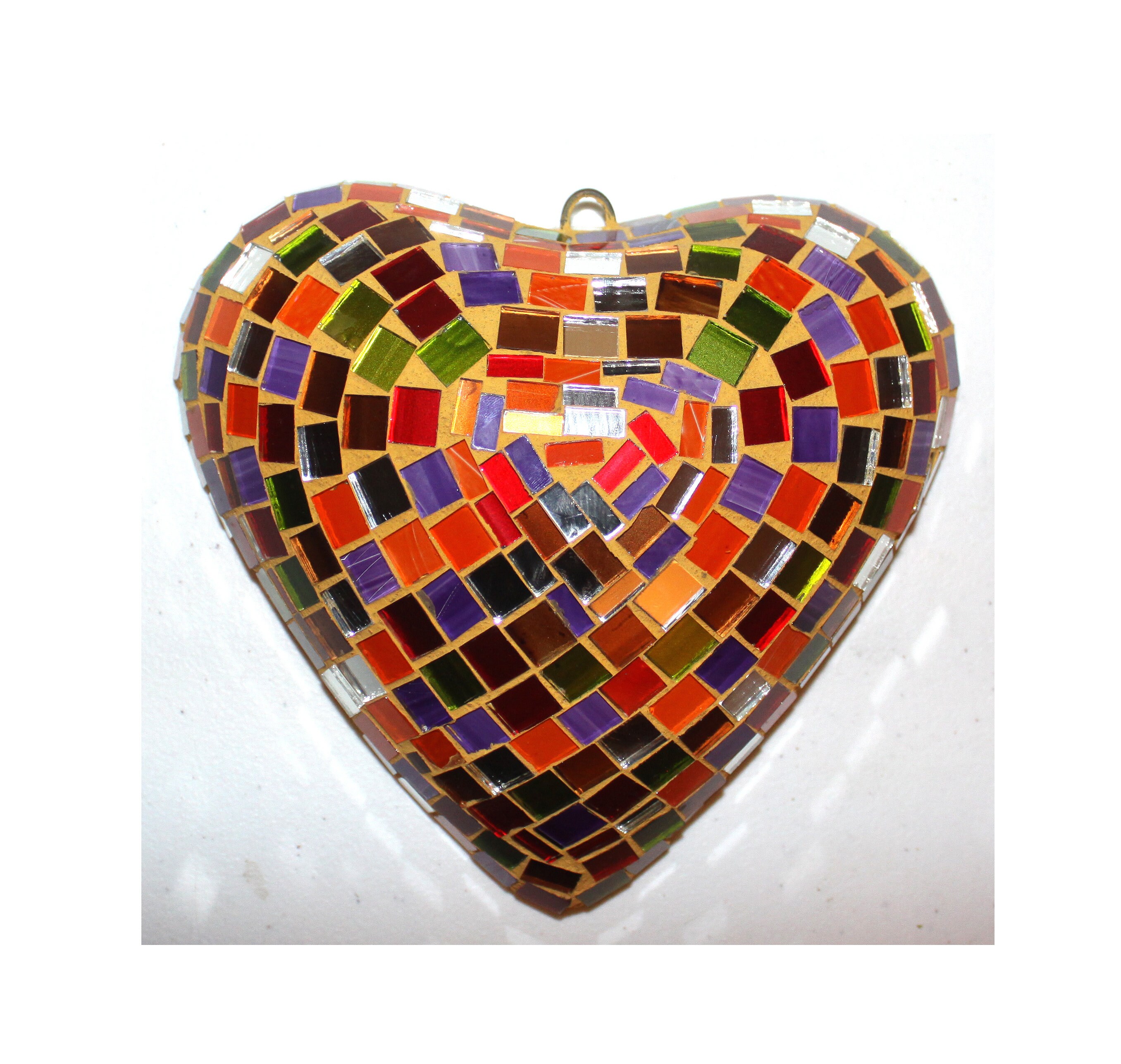 Mosaic glass heart Heart wall art Valentines day gift | Etsy