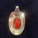 Spoon Necklace, Silverplate Pendant, Gemstone, Turquoise, Statement ...